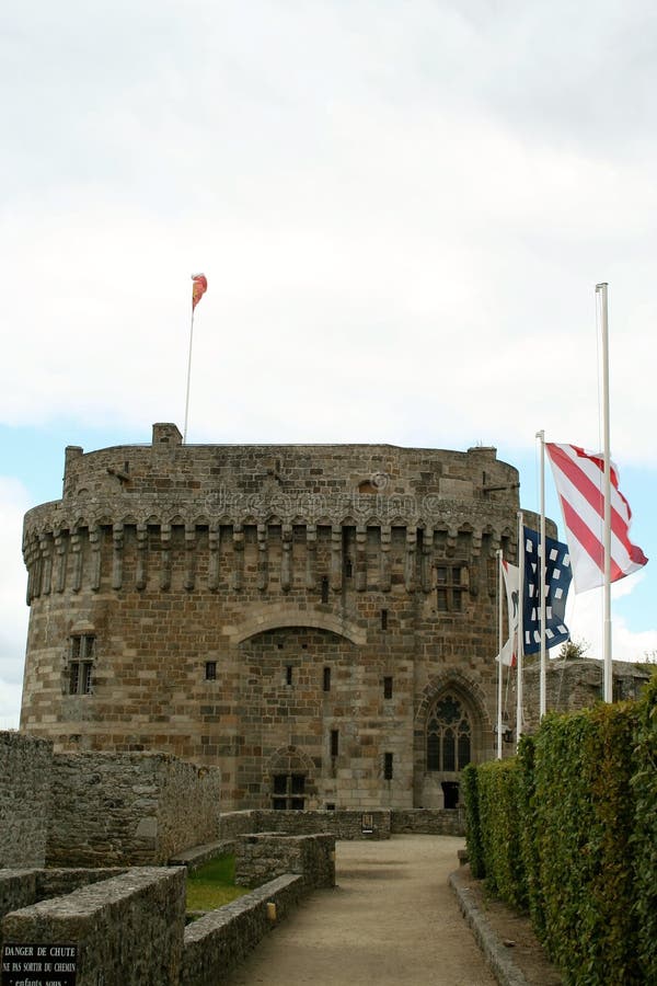 Castle in Brittany, Dinan stock image. Image of fort - 82972997