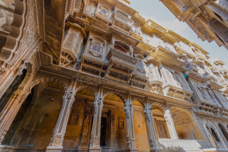 The Castle is Built of Yellow Sandstone. the Streets are Old and ...