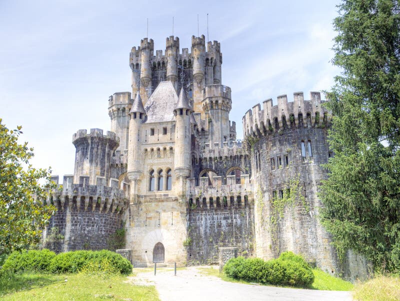 Castle of Butron stock photo. Image of defense, gothic - 25281264