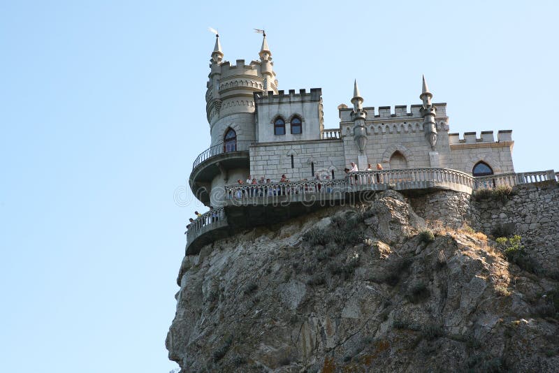 Castle Called Swallow S Nest in Crimea Black Sea Stock Image - Image of ...