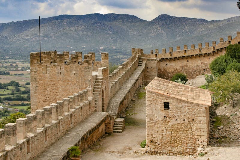 Castle of Capdepera editorial stock image. Image of antique - 116348714