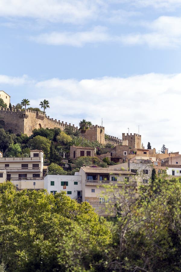 Castle of Capdepera stock image. Image of capdepera - 163424437