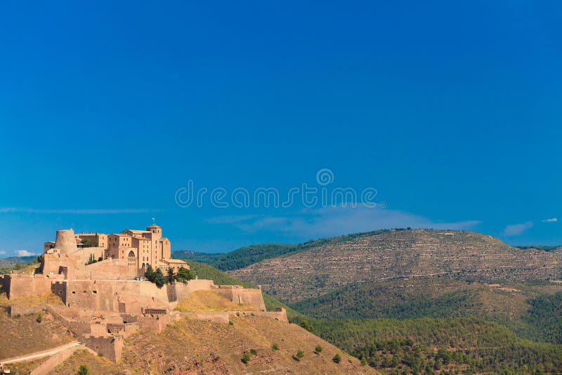 Castle of Cardona in Spain stock image. Image of exterior - 22988519