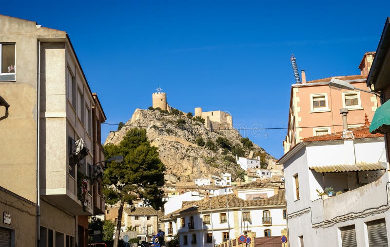 Castle at Castalla, Valencia Y Murcia, Spain Stock Image - Image of ...