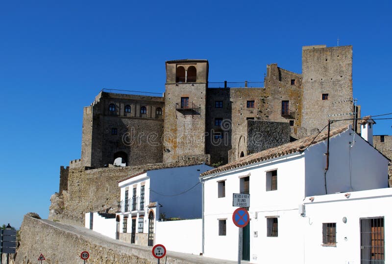 Castle, Castillo De Castellar, Spain. Stock Image - Image of europe ...