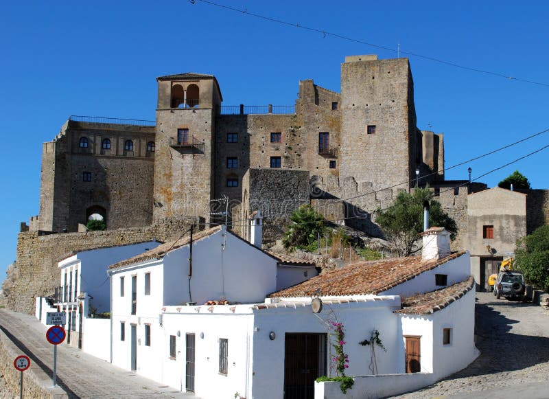 Castle, Castillo De Castellar, Spain. Stock Photo - Image of european ...