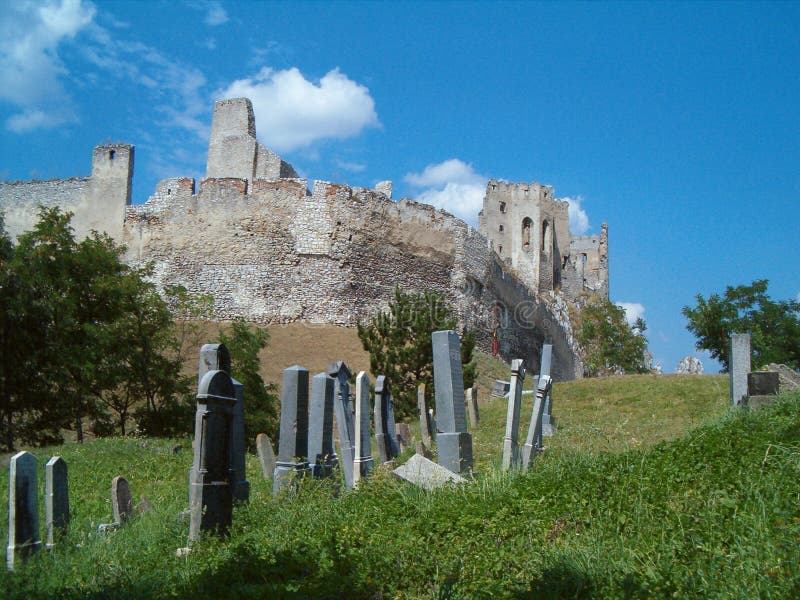 Castle Cemetery stock image. Image of castle, graves - 84512391