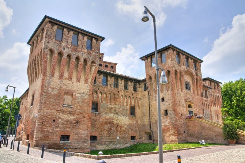 Castle of Cento. Emilia-Romagna. Italy Stock Image - Image of blue ...