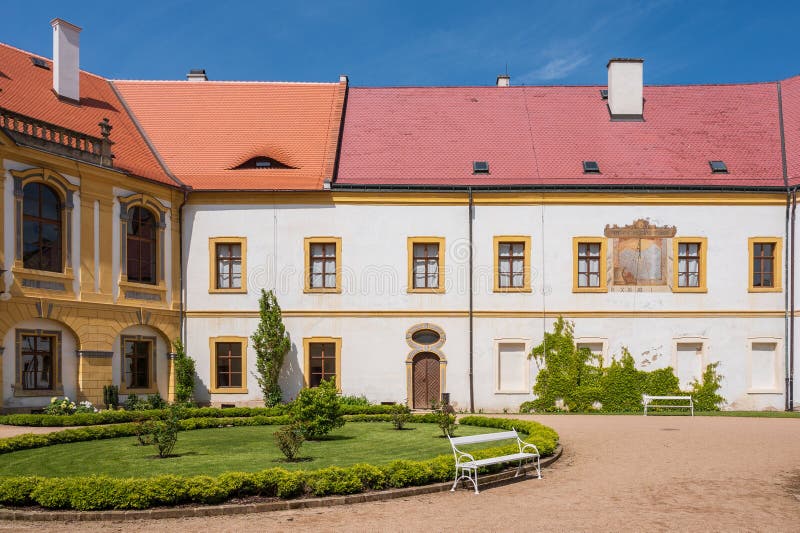Castle and Chateau in Decin, Czech Republic Stock Photo - Image of ...