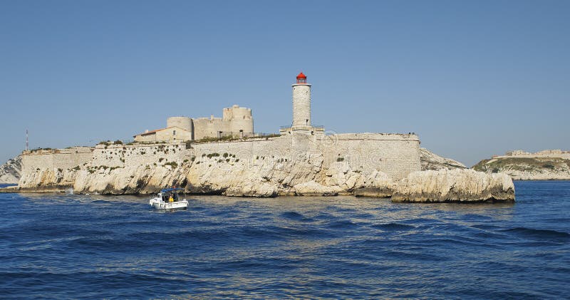 The Castle Chateau DIf in South France Stock Photo - Image of tower ...
