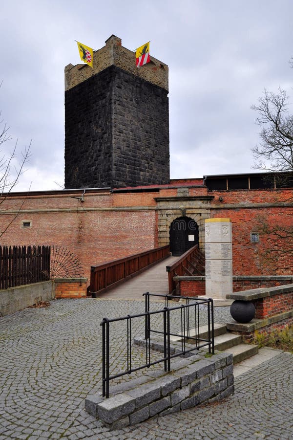 Castle in Cheb town stock photo. Image of site, brick - 53043694