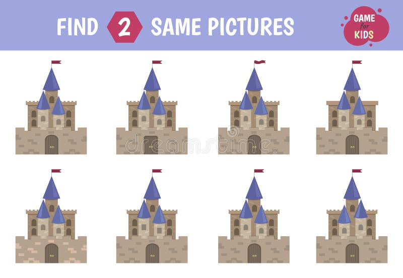 Castle. Children`s game stock vector. Illustration of activity - 178439691