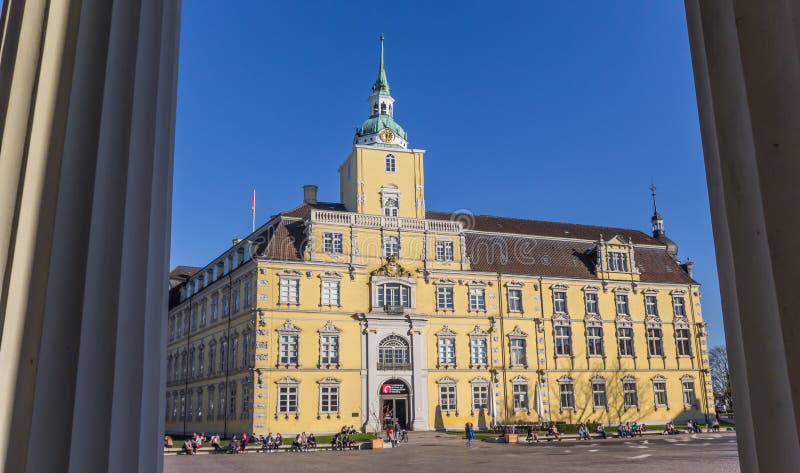 Castle between Classical Roman Pillars in Oldenburg Editorial Image ...