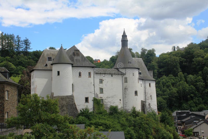 A Medieval Castle in Clervaux, Luxembourg, Photo Made in Summer, Green ...
