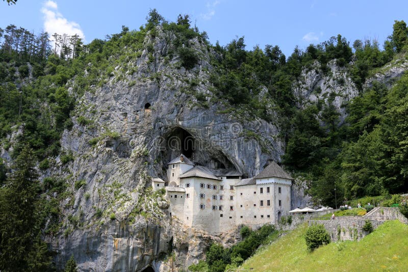 Castle in the Cliff Above the Precipice Stock Photo - Image of stones ...
