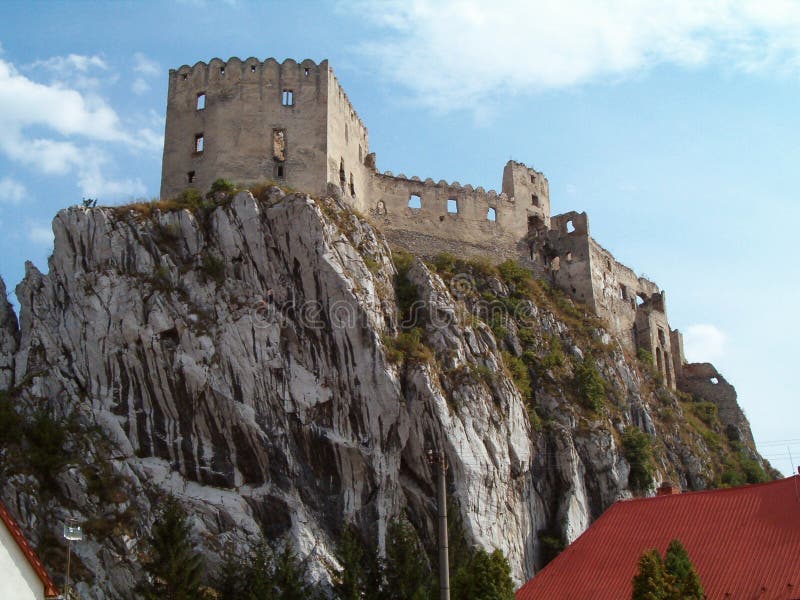 Castle on a Cliff stock image. Image of cloud, cliff - 84501045