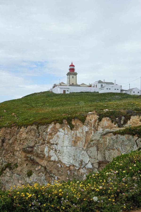 Castle on the Cliffs Edge Cabo Da Roca, Portugal Editorial Stock Photo ...