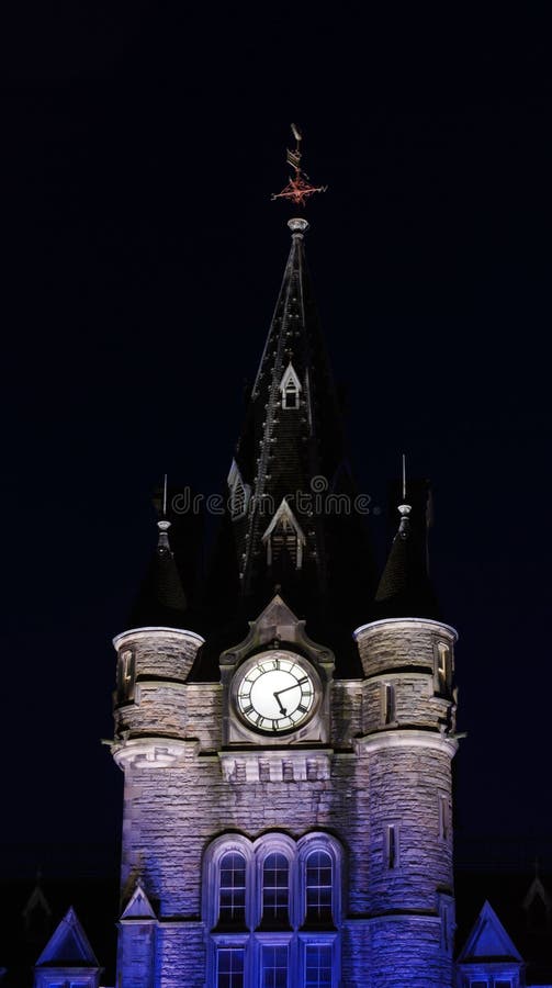 Castle Clock Tower stock photo. Image of structure, outdoor - 7021124