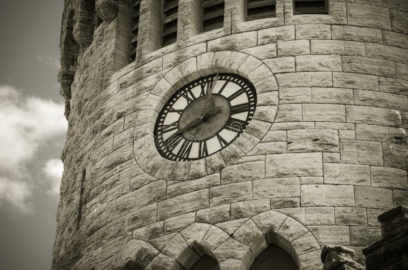 Castle Clock Tower stock photo. Image of celtic, port - 31697724