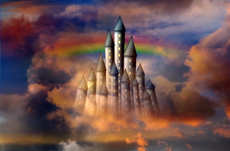Fantasy Castle In The Clouds
