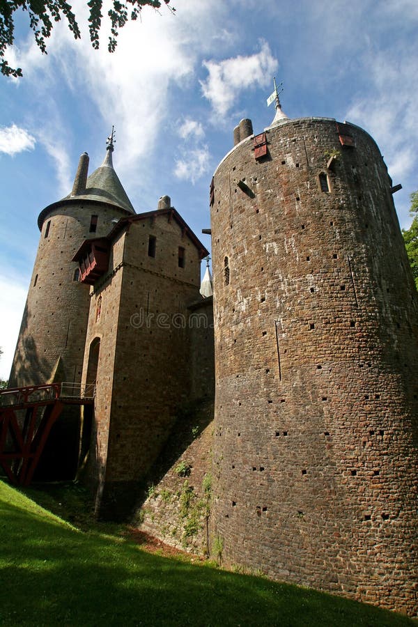 Castle Coch stock image. Image of tower, wales, fort - 15396433