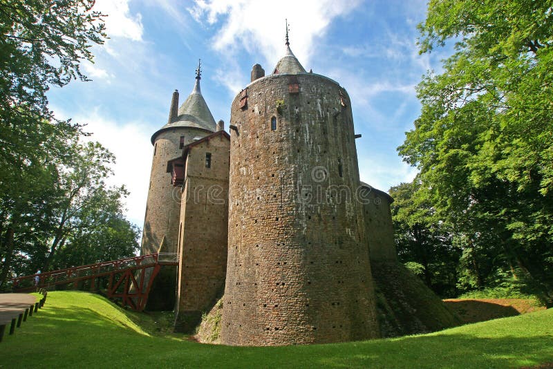 Castle Coch stock photo. Image of roof, ramparts, tower - 15435426