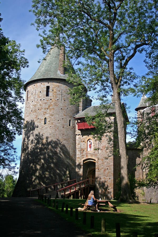 Castle Coch stock photo. Image of ramparts, fortification - 15383880