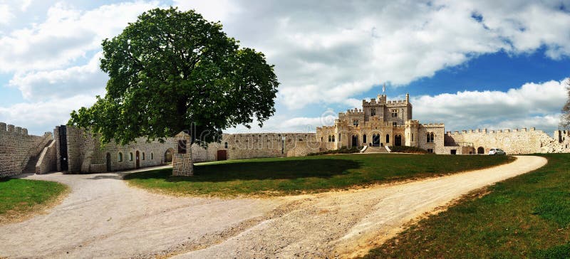 Castle of Condette stock image. Image of tree, windsor - 27190189