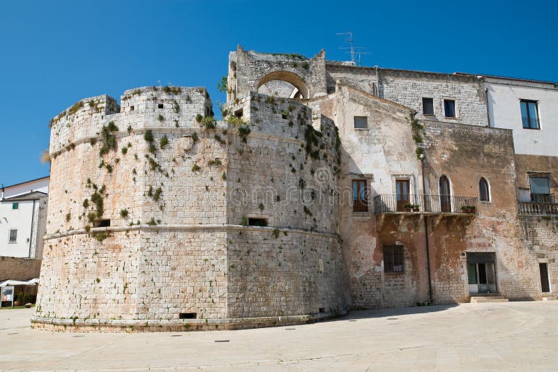Castle of Conversano. Puglia. Italy Stock Photo - Image of donjon ...