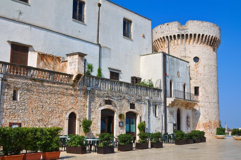 Castle of Conversano. Puglia. Italy Stock Photo - Image of ancient ...