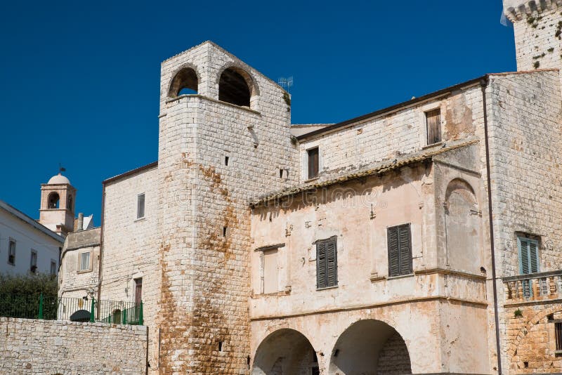 Castle of Conversano. Puglia. Italy Stock Image - Image of building ...