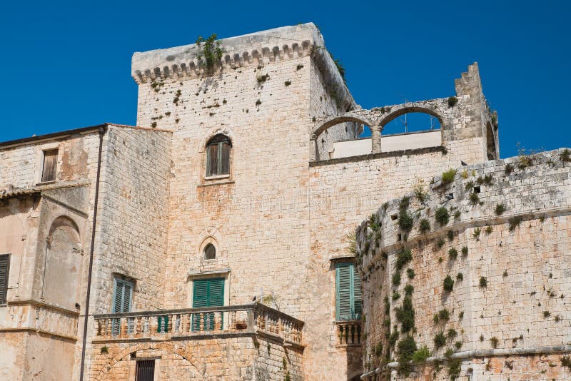 Castle of Conversano. Puglia. Italy Stock Photo - Image of donjon ...