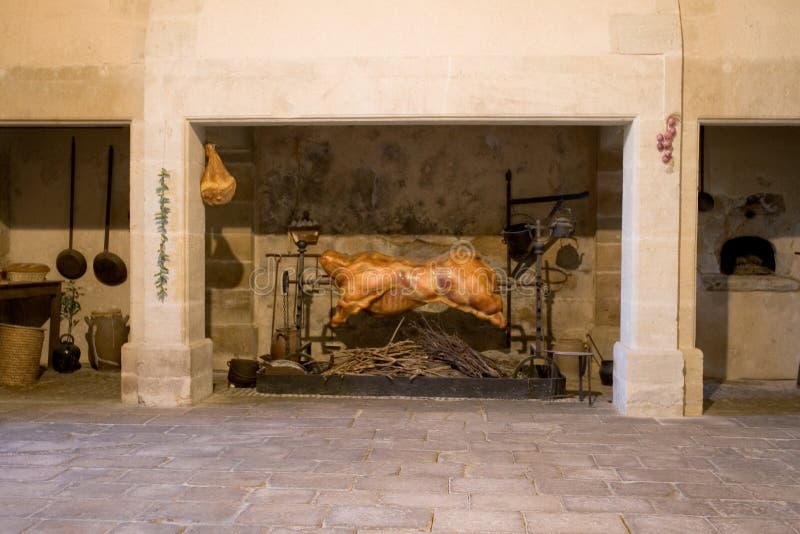 Castle Cooking Rotisserie stock image. Image of kitchen - 2169383