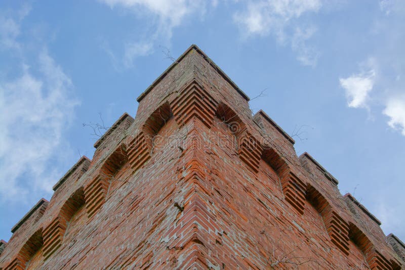 Castle Corner stock photo. Image of tower, brick, battlement - 43027294