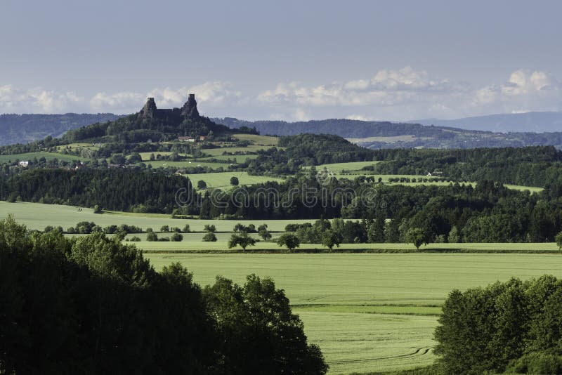 Castle in a Country Landscape Stock Photo - Image of city, blue: 44894802