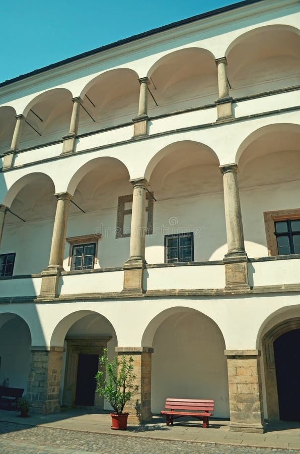 The Courtyard with Columns. Stock Image - Image of royal, architecture ...
