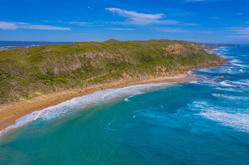 Castle Cove Lookout, Glenaire Beach Stock Image - Image of view, rocks ...