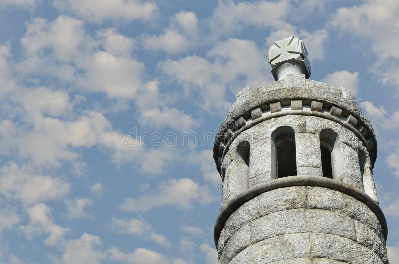 Castle Crenelation stock photo. Image of clouds, puffy - 42950430