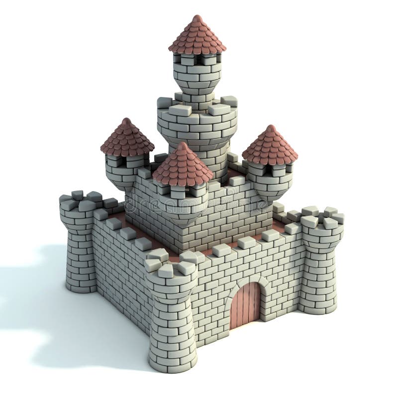 Castle 3d illustration stock illustration. Illustration of clip - 40113974