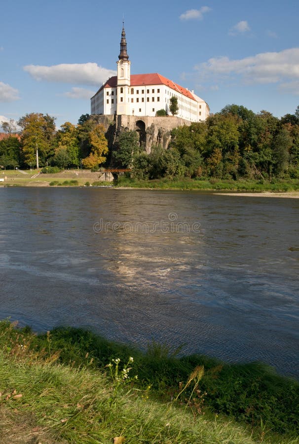 Castle Decin, Czech Republic Stock Image - Image of scenic, historic ...
