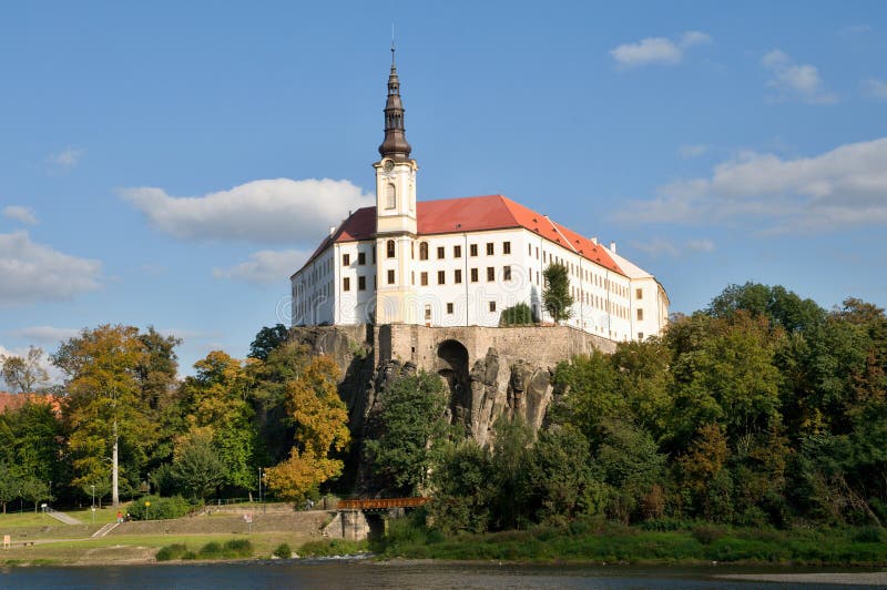 Castle Decin, Czech Republic Stock Image - Image of location, outdoor ...