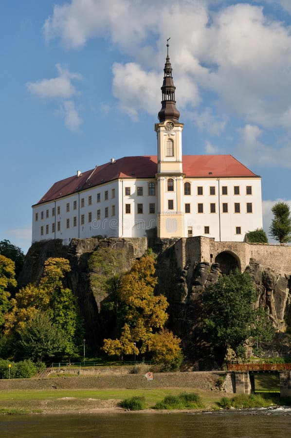 Castle Decin, Czech Republic Stock Photo - Image of northern, landscape ...