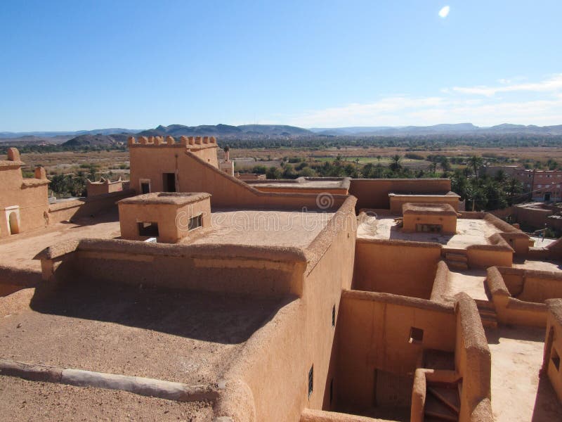 Castle in the Desert of Morocco Stock Photo - Image of castle ...