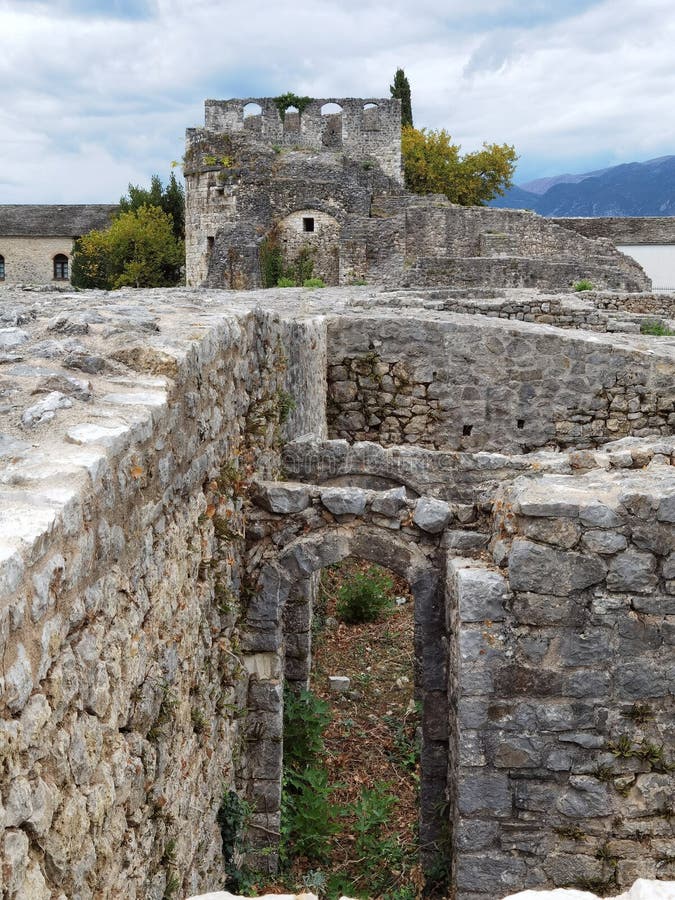 Castle Details in Ioannina City Greece Stock Image - Image of lake ...