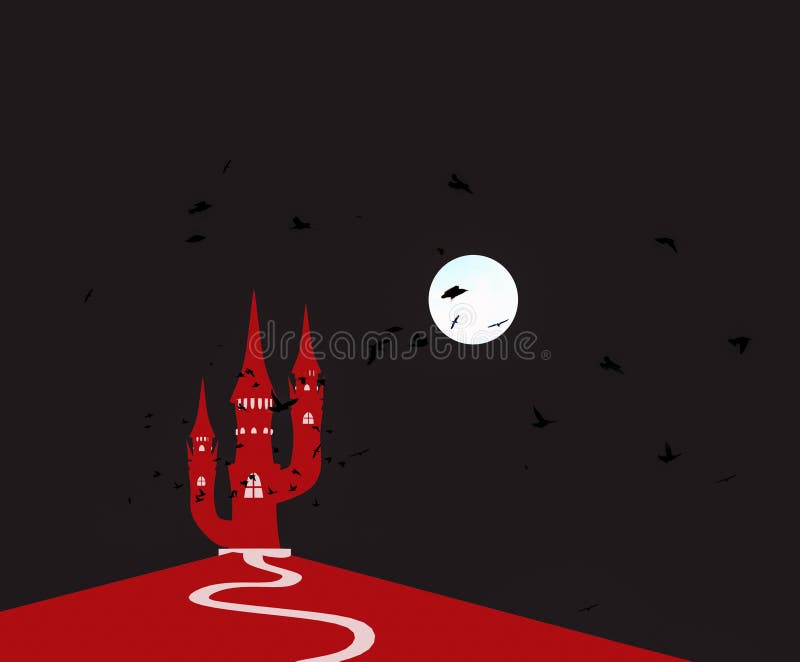 Castle of Devil stock illustration. Illustration of death - 45041576
