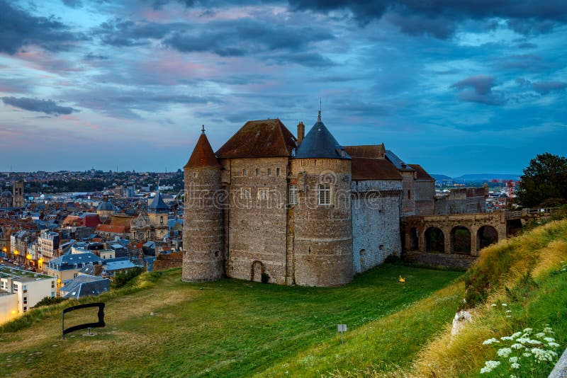 Castle of Dieppe in the Normandy France Stock Photo - Image of landmark ...