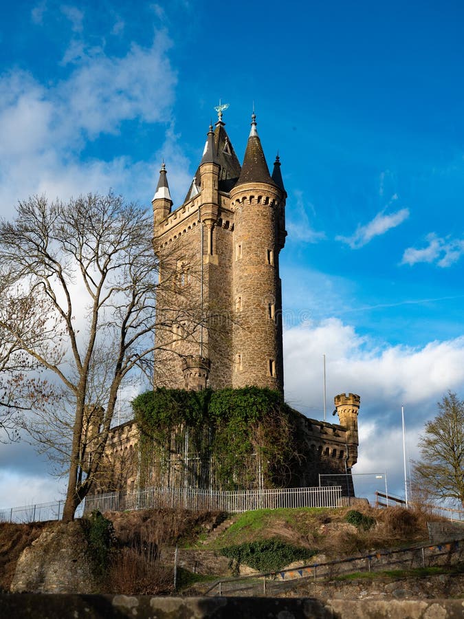 A Castle in Dillenburg with a Blue Sky Stock Photo - Image of ...