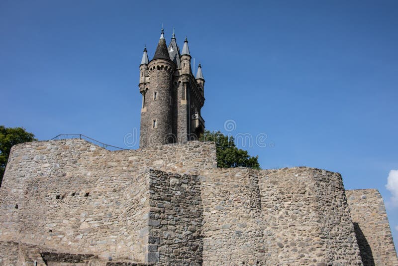 Castle in Dillenburg stock photo. Image of blue, orange - 229846364