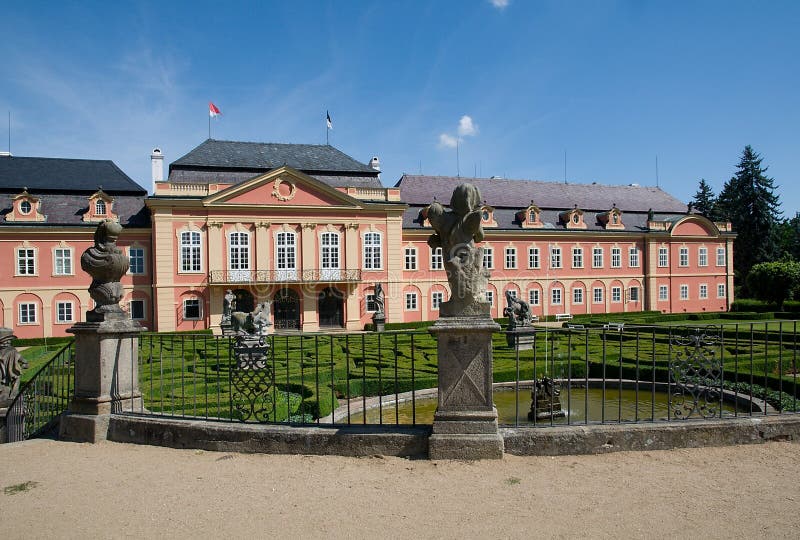 Castle Dobris, Czech Republic Stock Photo - Image of dobris, central ...