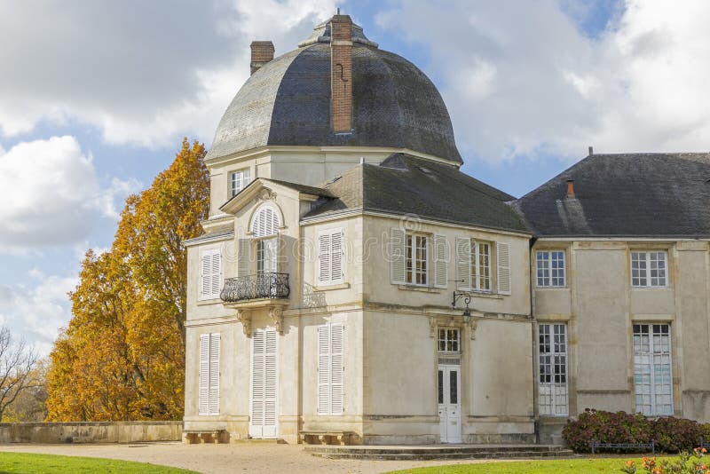 Castle with Domed Shaped Roof in the Winter Sunshine Editorial ...